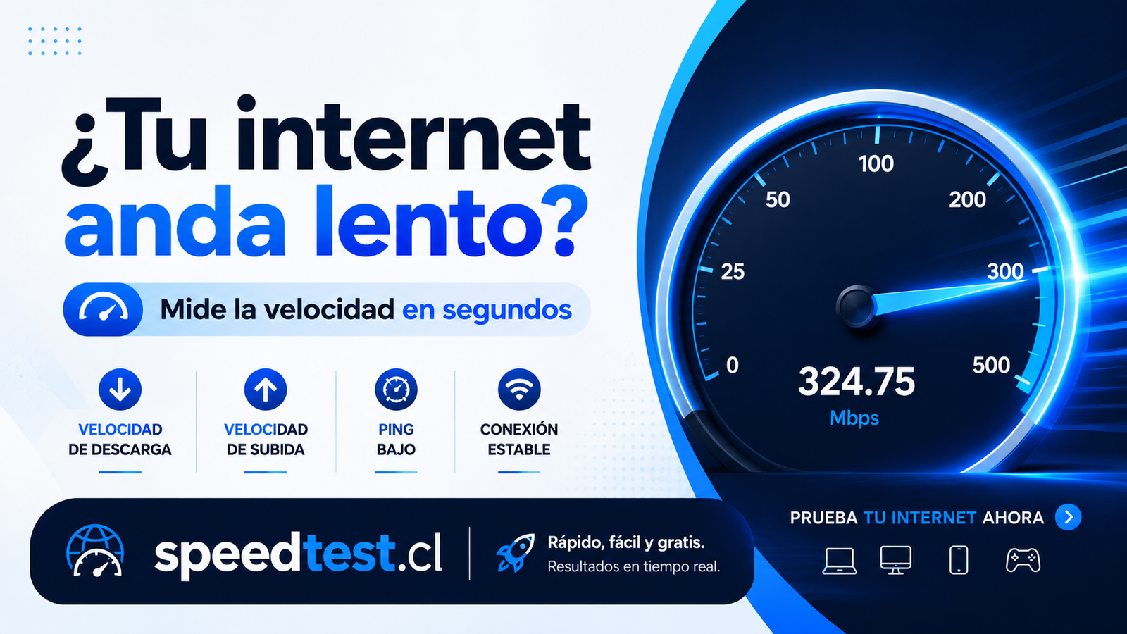 Test de Velocidad Internet - SpeedTest